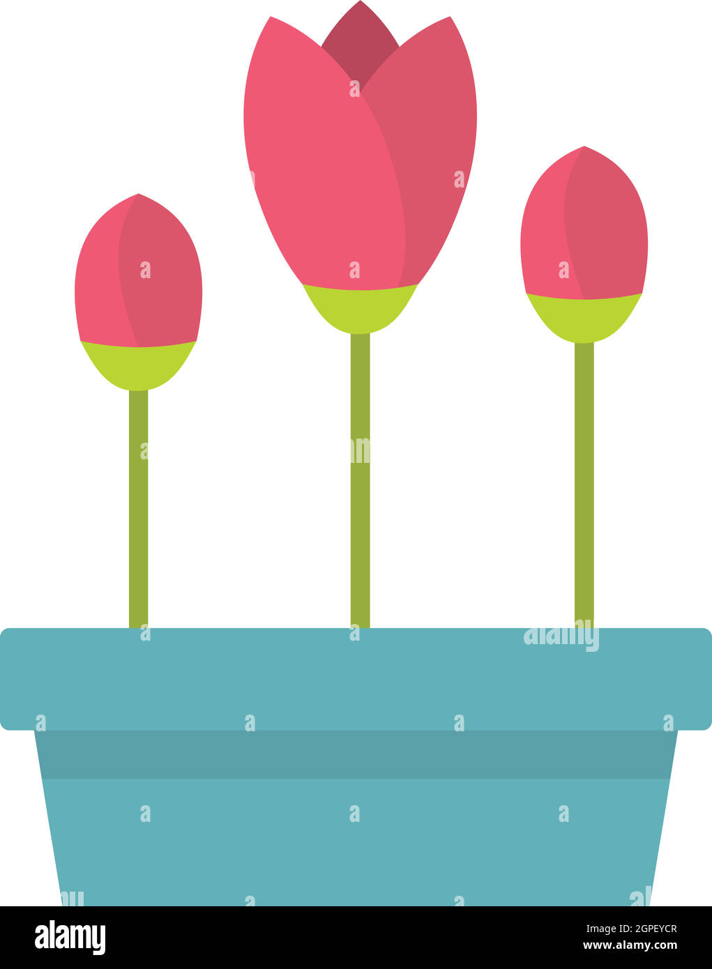 Box with flowers icon, flat style Stock Vector Image & Art - Alamy