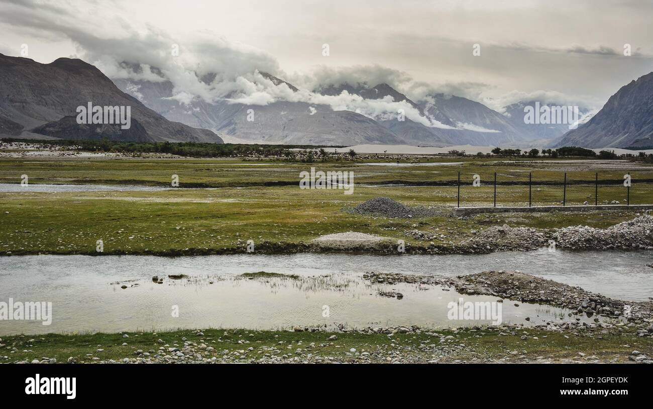 Mountain scenery of Ladakh, Northern India. Ladakh is a barren yet ...