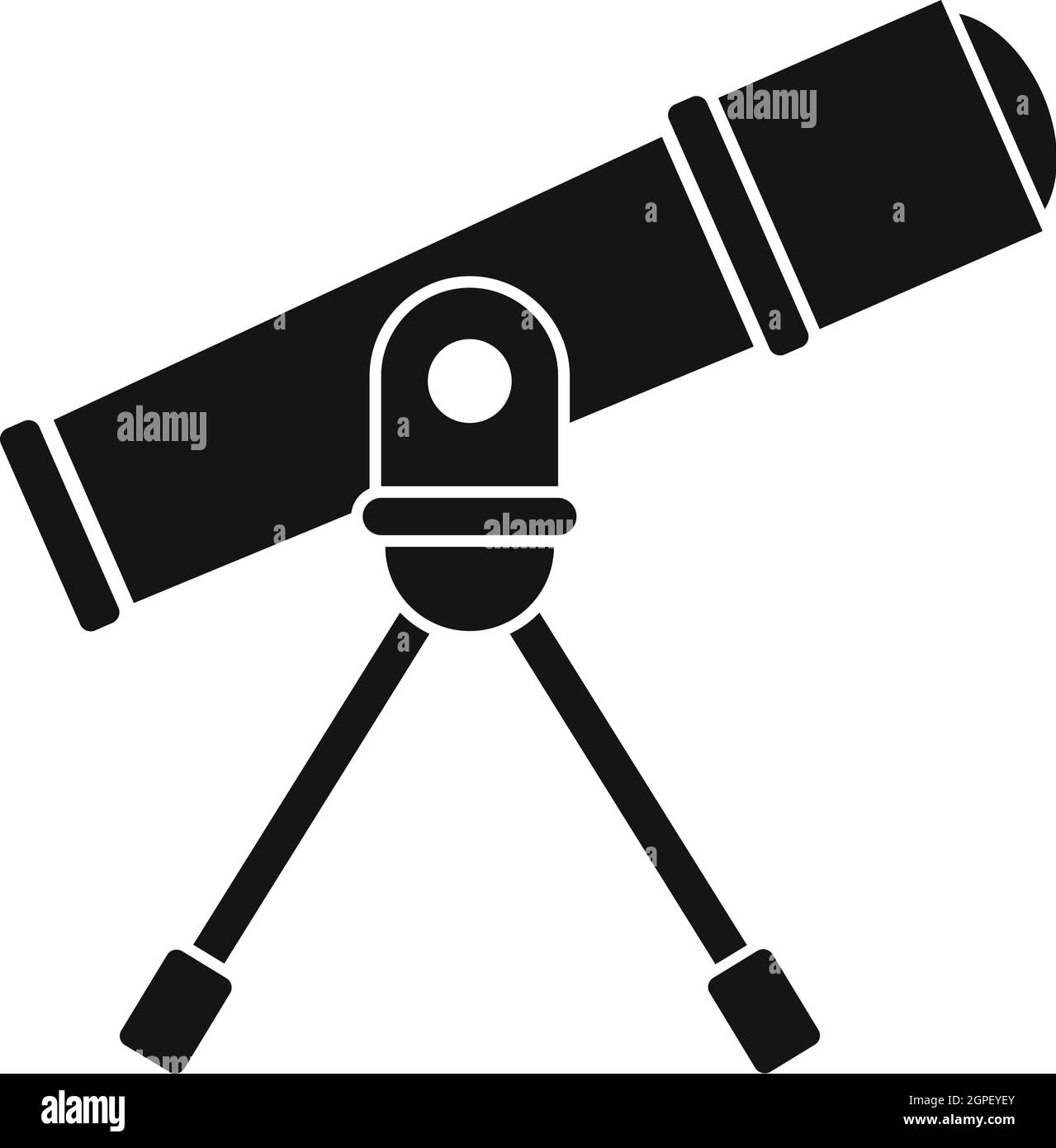 Telescope icon observe instrument Cut Out Stock Images & Pictures - Alamy