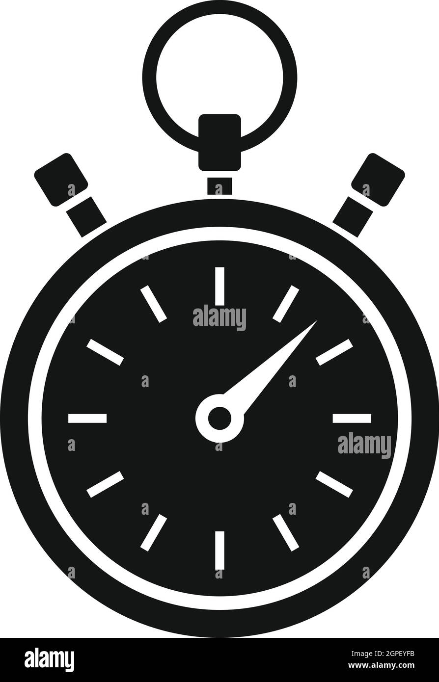 Stopwatch icon, simple style Stock Vector Image & Art - Alamy