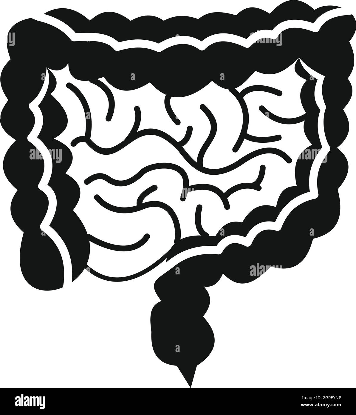 Intestines vector illustration symbol Stock Vector Images - Alamy