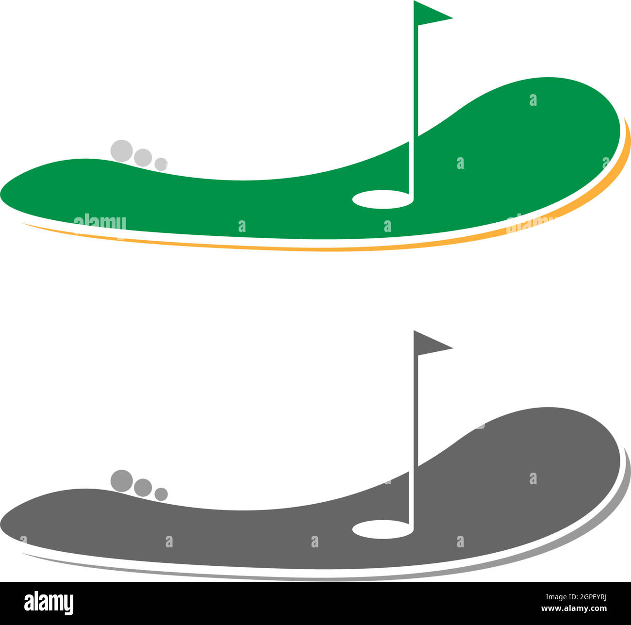 Golf logo icon template creative design illustration Stock Vector Image ...