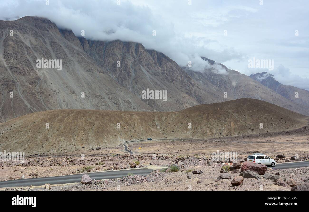 Mountain scenery of Ladakh, Northern India. Ladakh is a barren yet ...