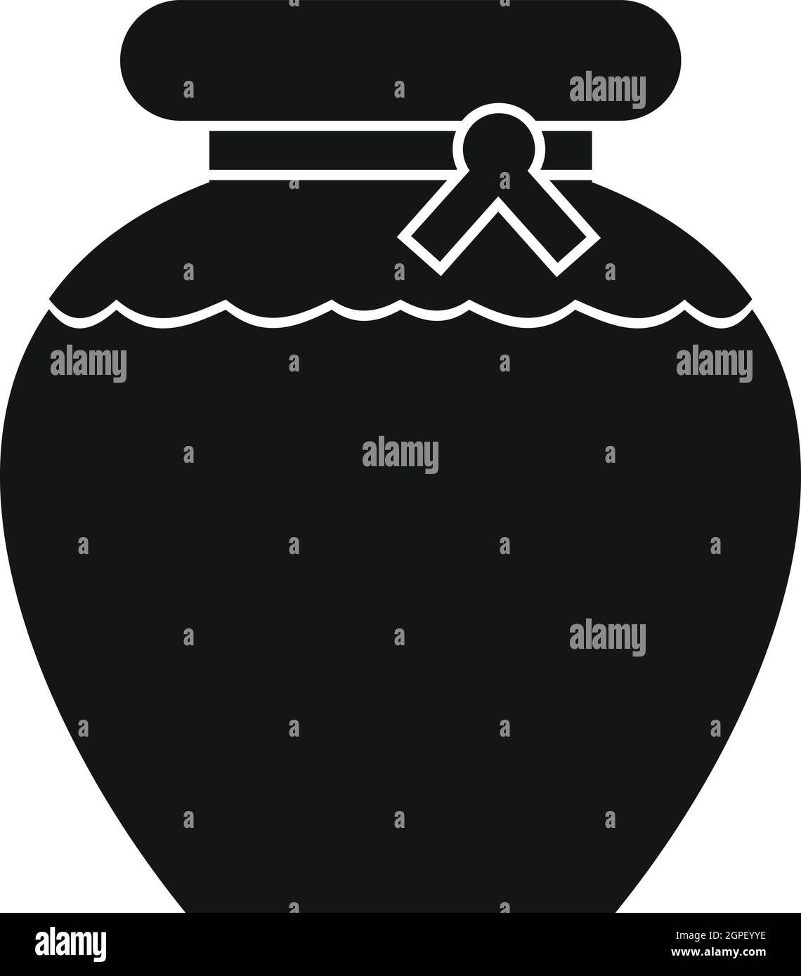 Honey jar icon black Black and White Stock Photos & Images - Alamy