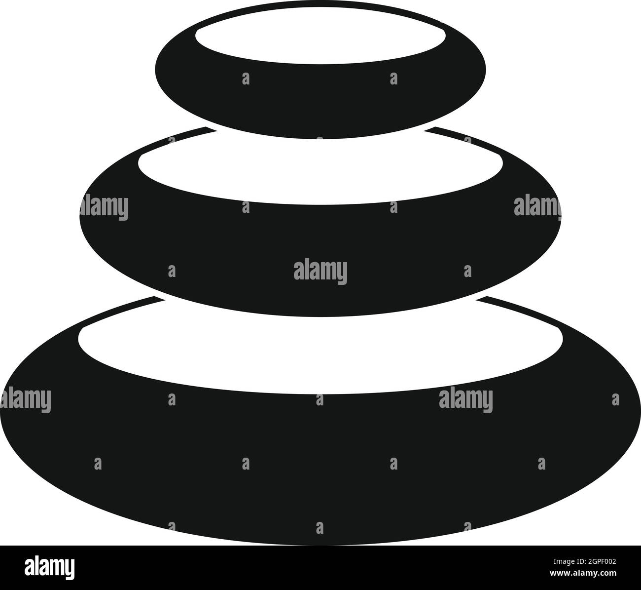 Stones spa icon simple hi-res stock photography and images - Alamy