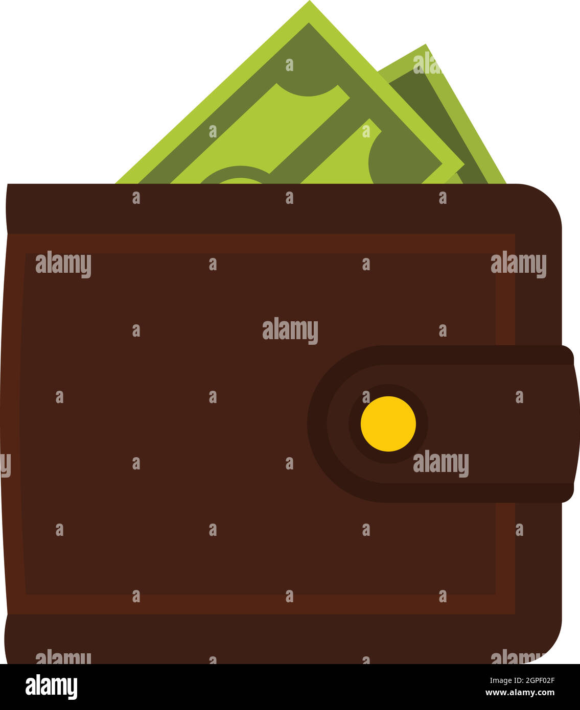 Leather purse icon, flat style Stock Vector Image & Art - Alamy