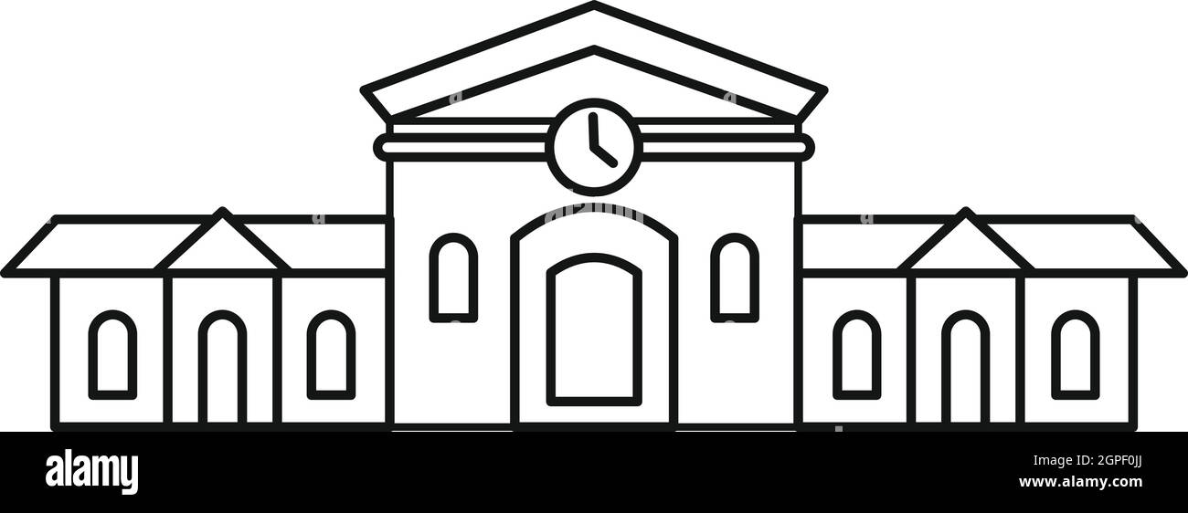 Train platform scene Stock Vector Images - Alamy