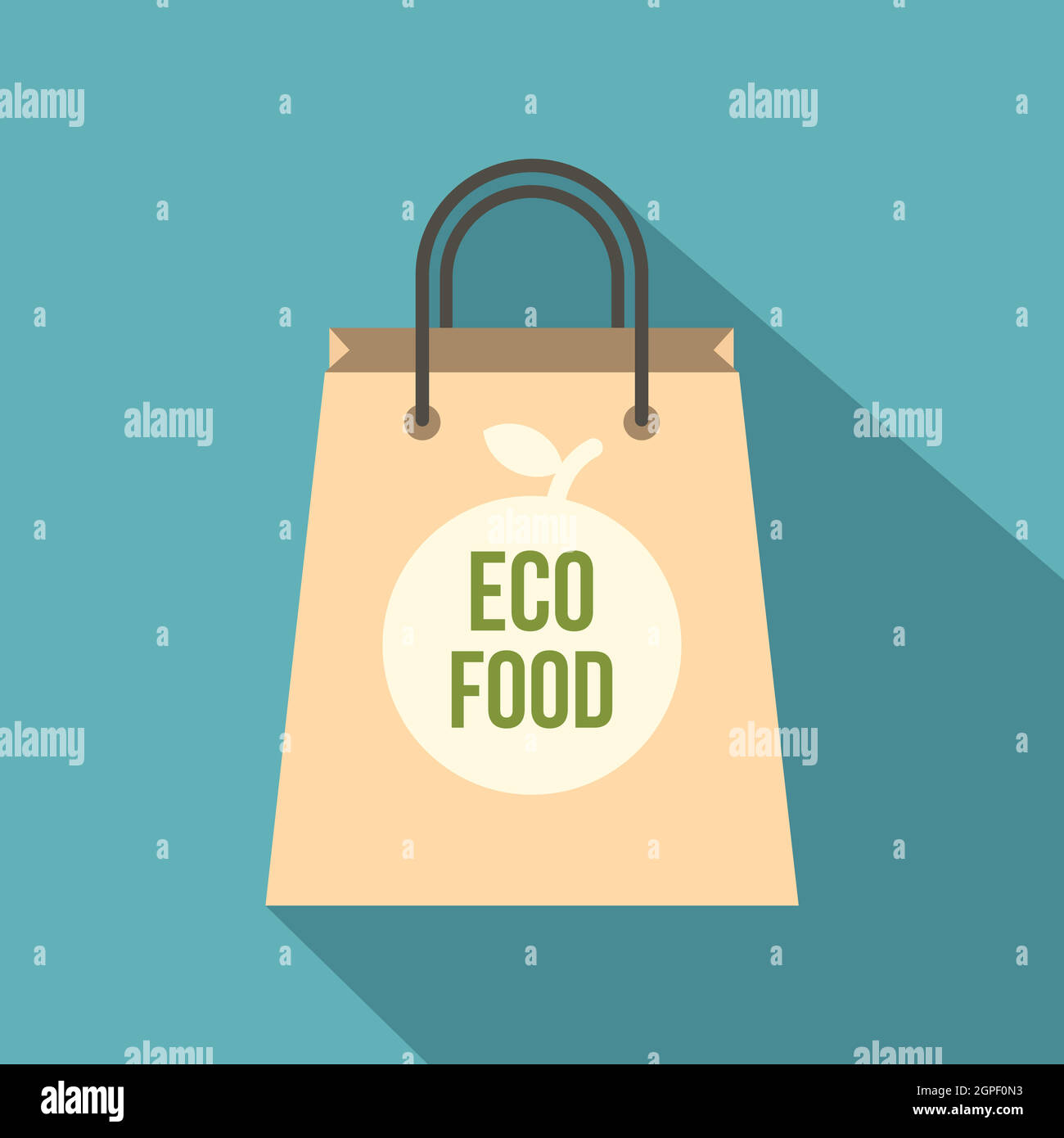 Paper eco bag food Stock Vector Images - Alamy