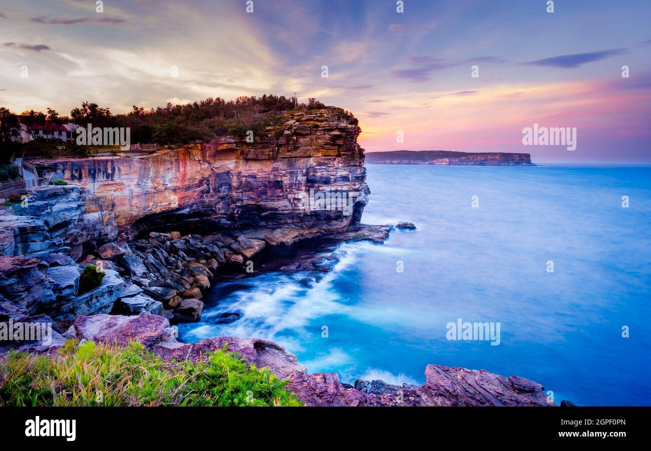 Sea Scape at the Gap in Watsons Bay Stock Photo - Alamy