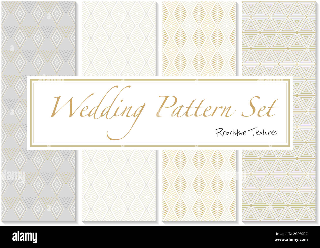 Patterns in Gold and White Colors Stock Vector Image & Art - Alamy