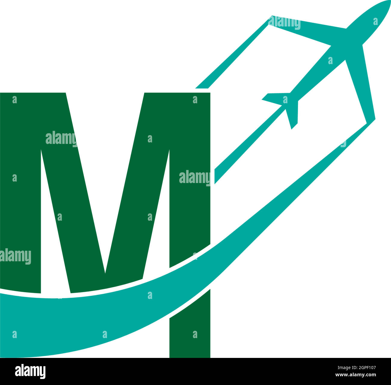 M aircraft logo Stock Vector Images - Alamy