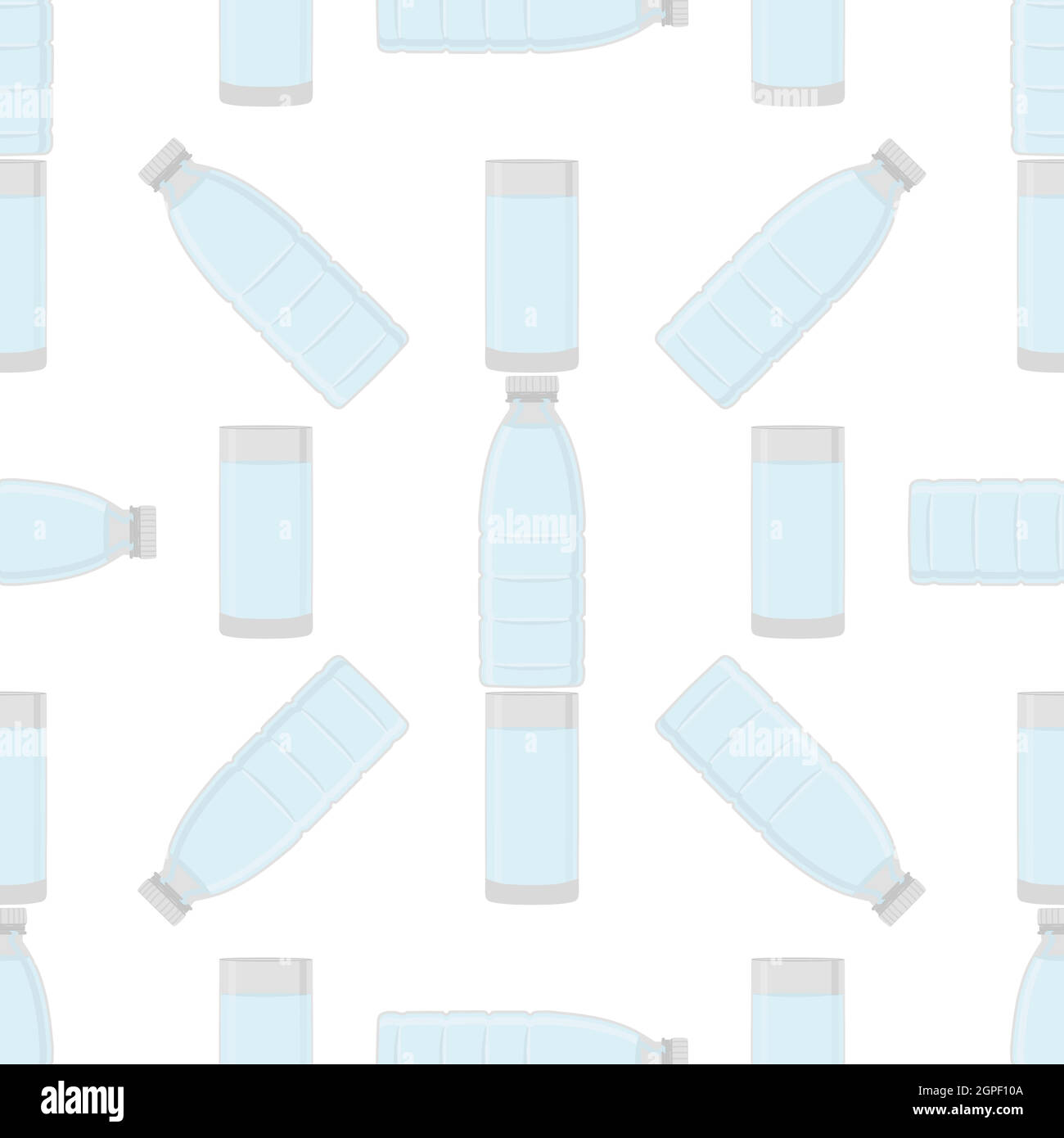 Blue plastic bottles Stock Vector Images - Alamy