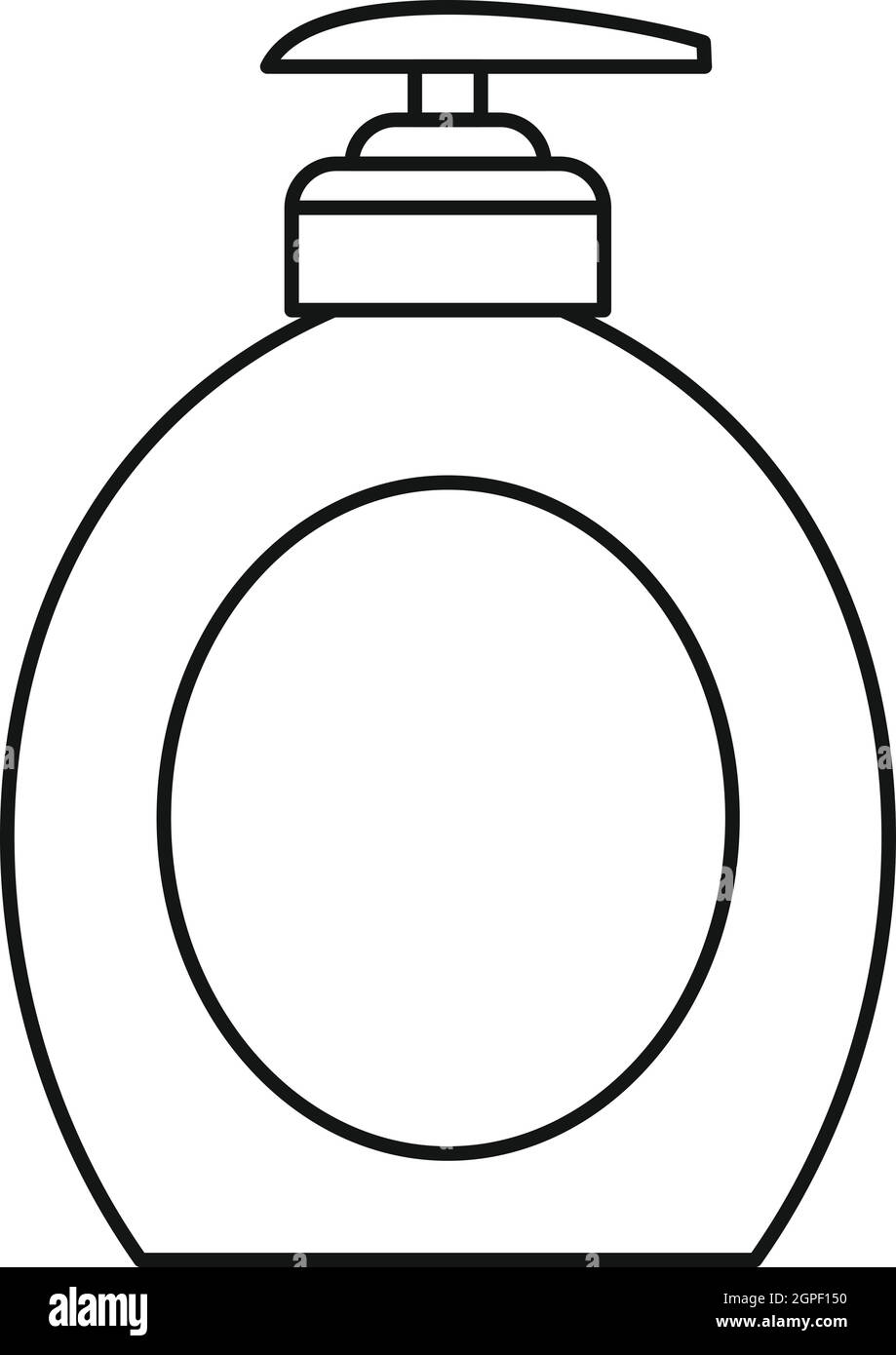 Soap dispenser line style Stock Vector Images - Alamy