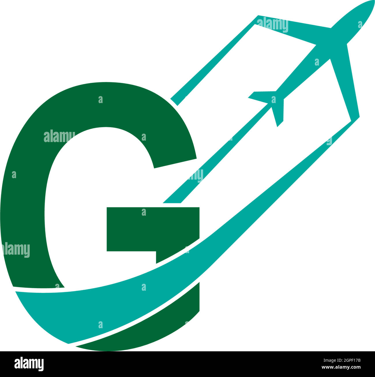 Letter G with plane logo icon design vector Stock Vector Image & Art ...