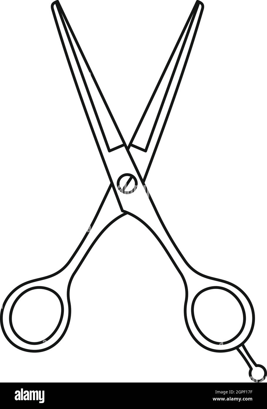 Scissors icon, outline style Stock Vector Image & Art - Alamy