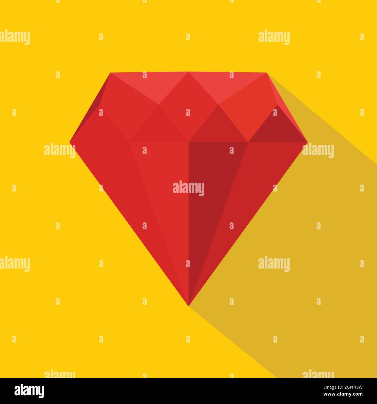 Ruby Icon Flat Style Stock Vector Image And Art Alamy