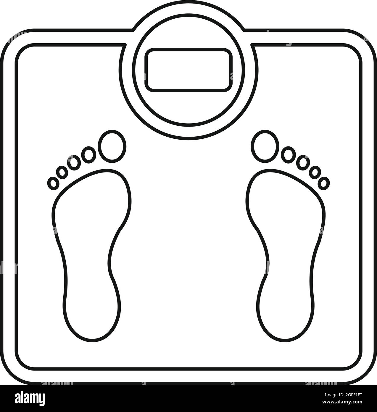 Scales icon, outline style Stock Vector Image & Art - Alamy