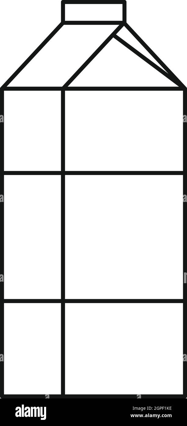 Box shape outline Stock Vector Images - Alamy