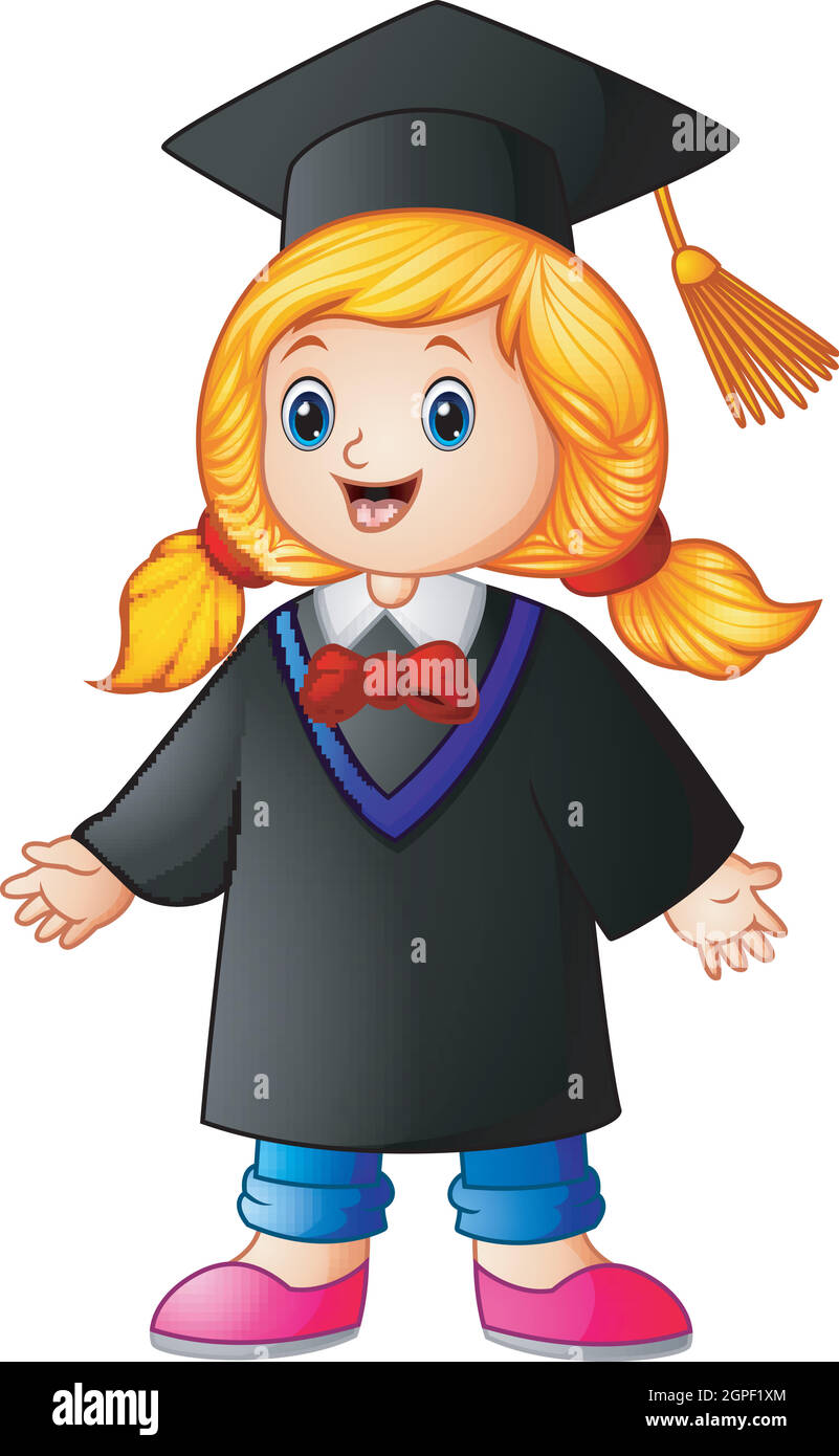 Vector illustration college girl student hi-res stock photography and ...