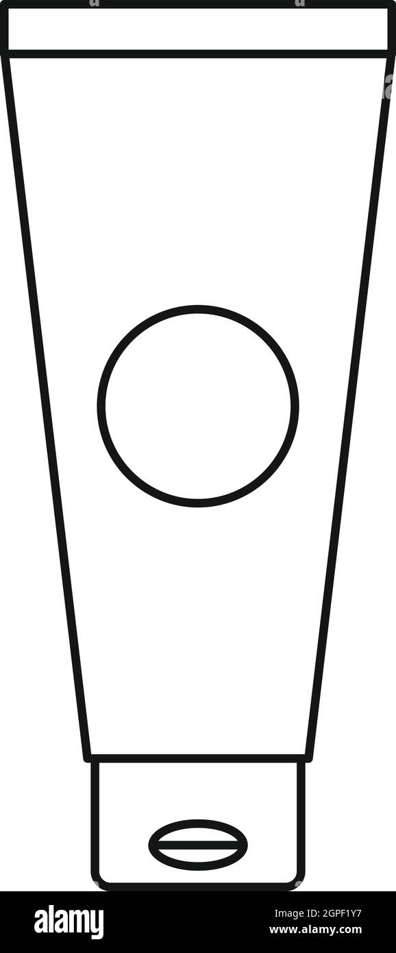 Cosmetic tube cream line Stock Vector Images - Alamy