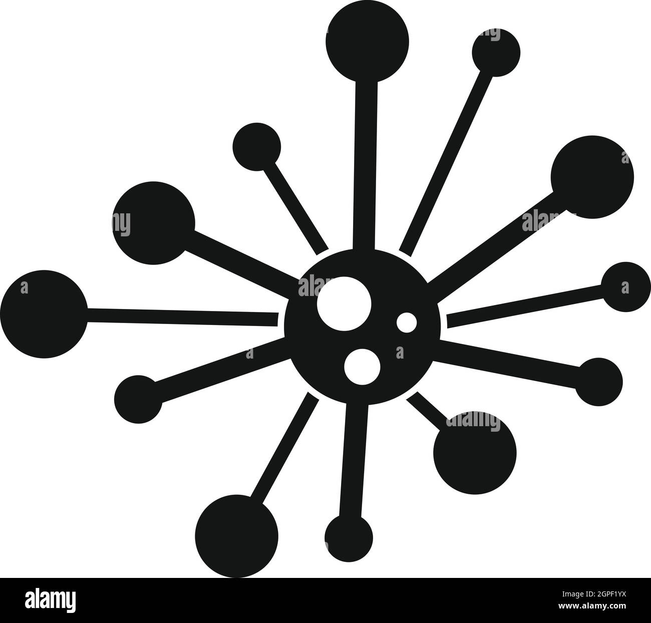 Round bacteria icon, simple style Stock Vector Image & Art - Alamy