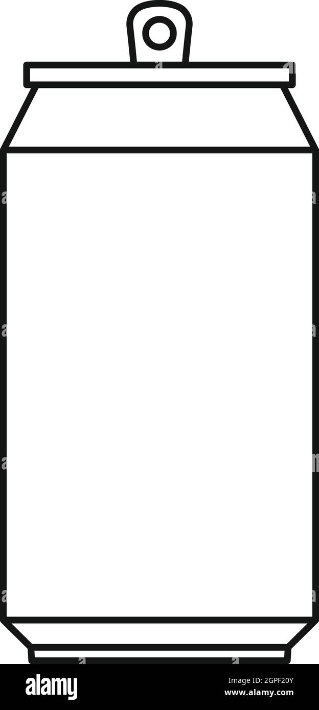 Can icon, outline style Stock Vector Image & Art - Alamy