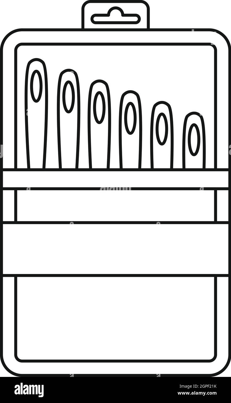 Set of needles icon, outline style Stock Vector Image & Art - Alamy