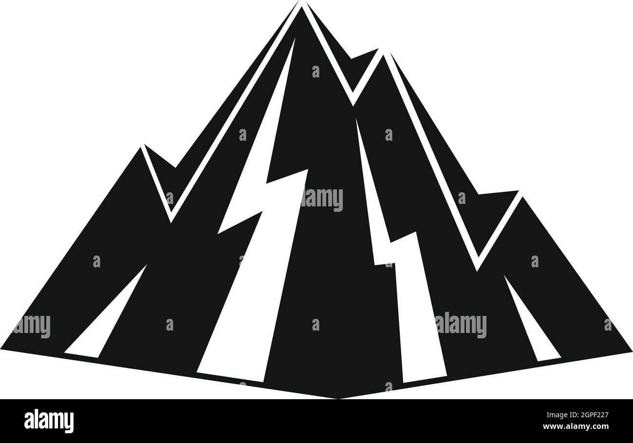 Rock icon, simple style Stock Vector Image & Art - Alamy