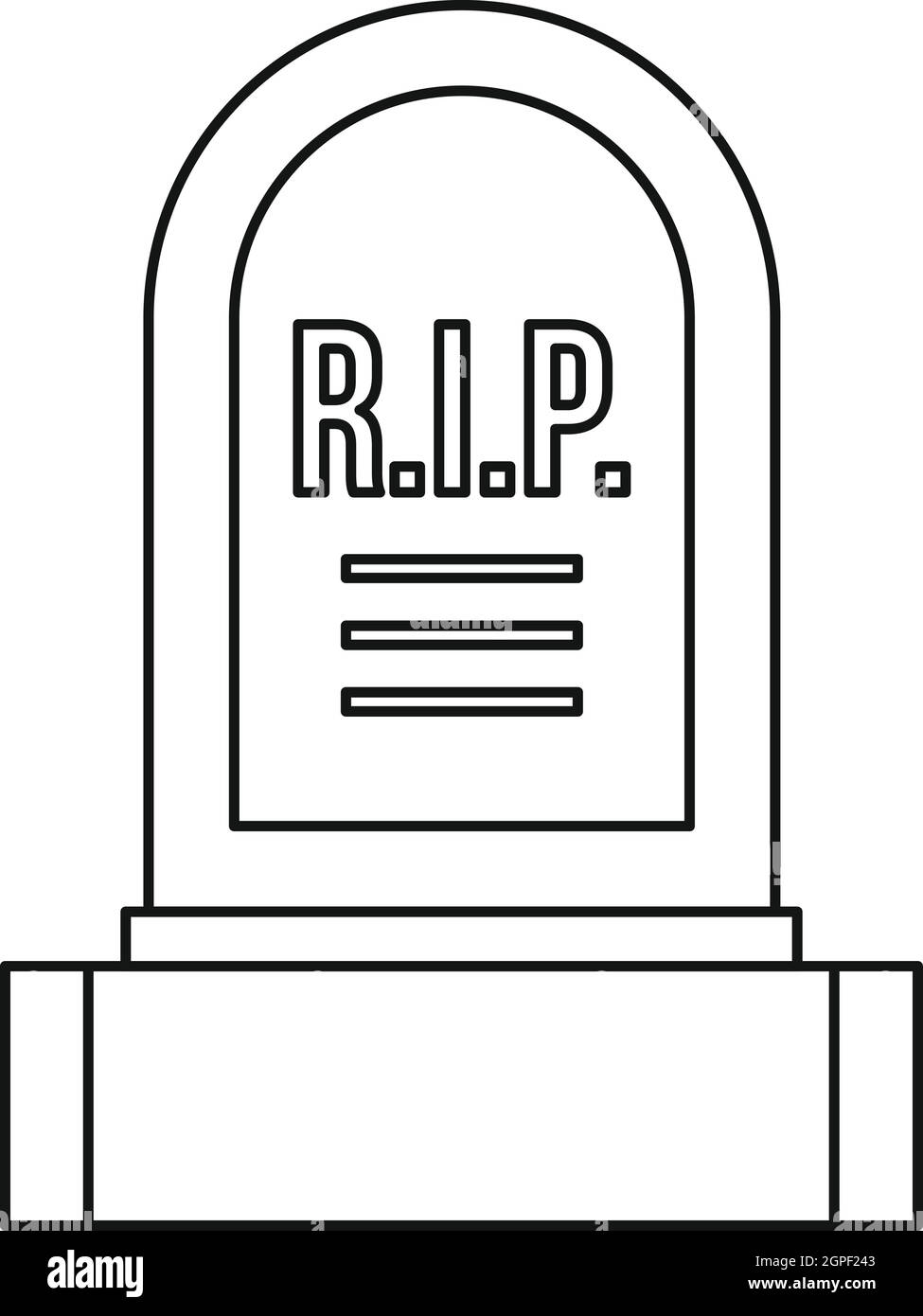 Gravestone Outline