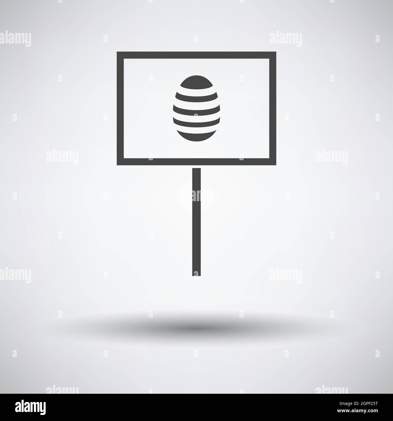 Vector easter line round Stock Vector Images - Alamy