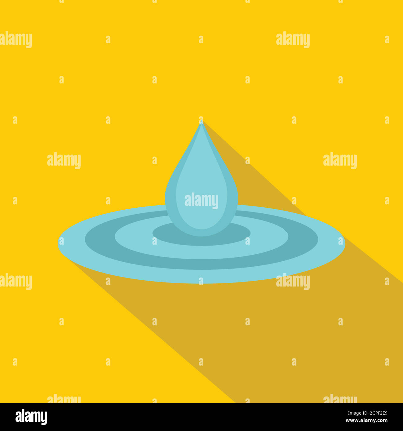 Water drop and spill icon, flat style Stock Vector Image & Art - Alamy
