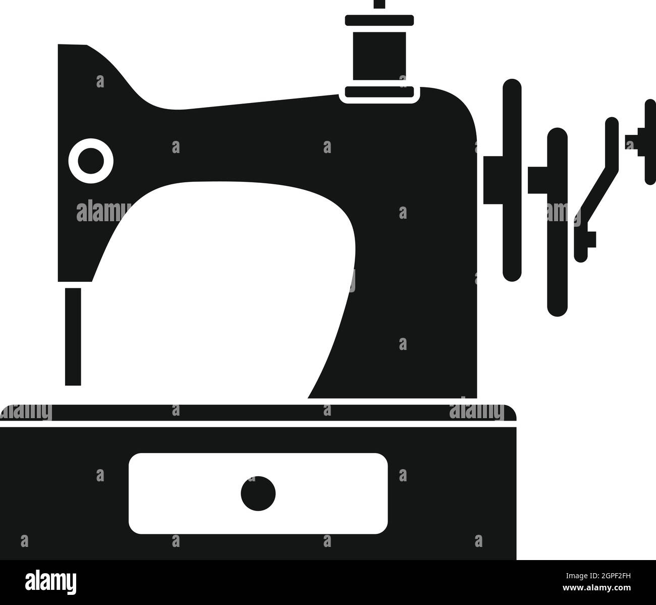 Sewing machine icon, simple style Stock Vector Image & Art - Alamy