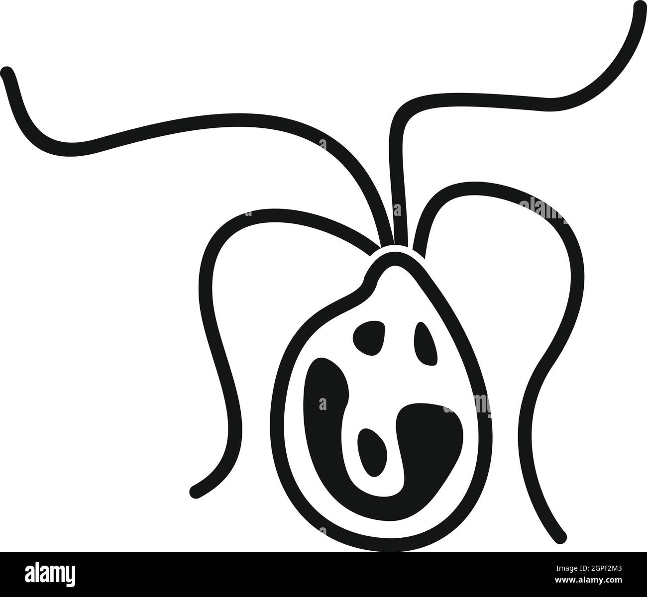 Bacterial cell icon, simple style Stock Vector Image & Art - Alamy