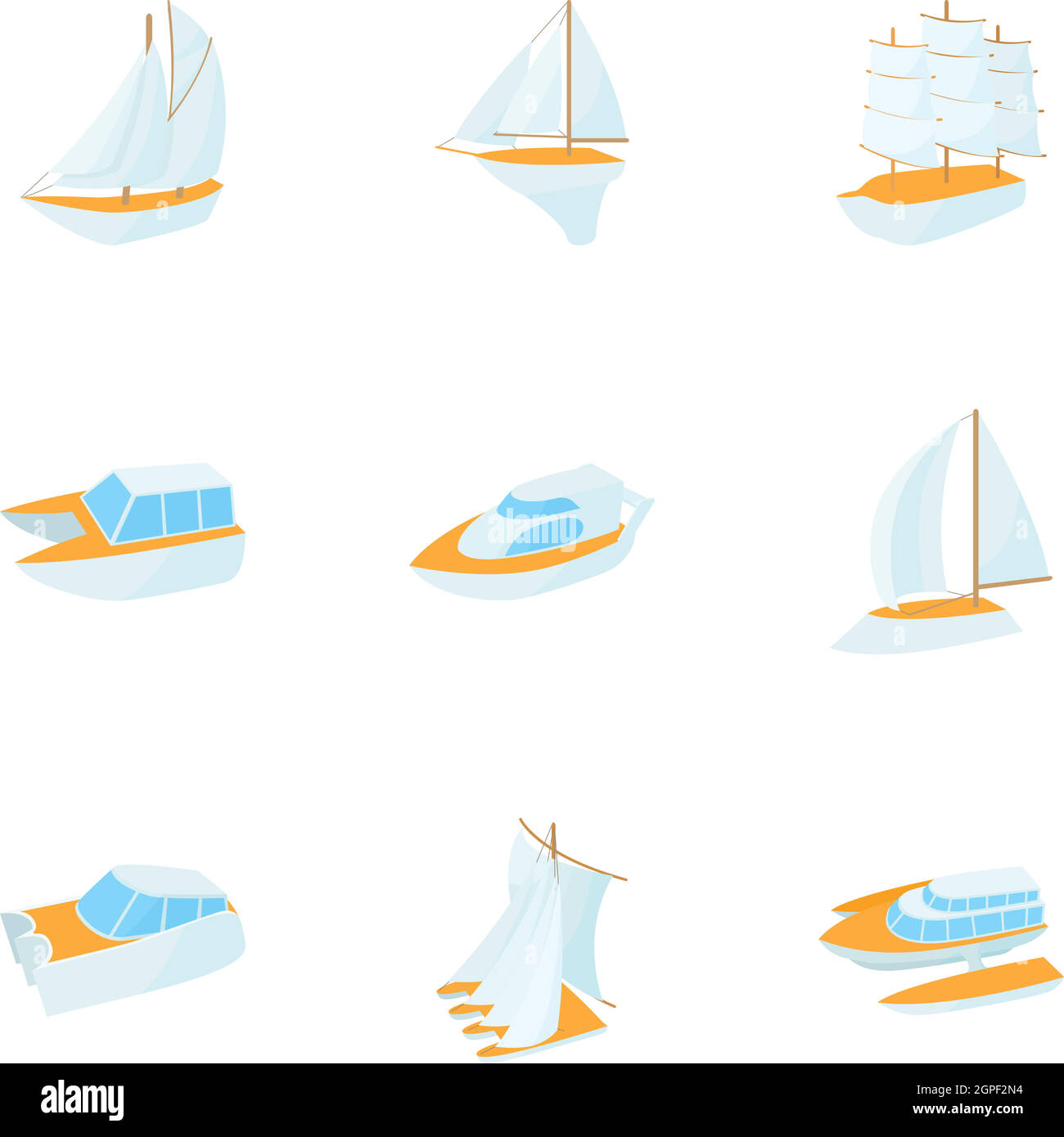 Adventure icons set cartoon Cut Out Stock Images & Pictures - Alamy