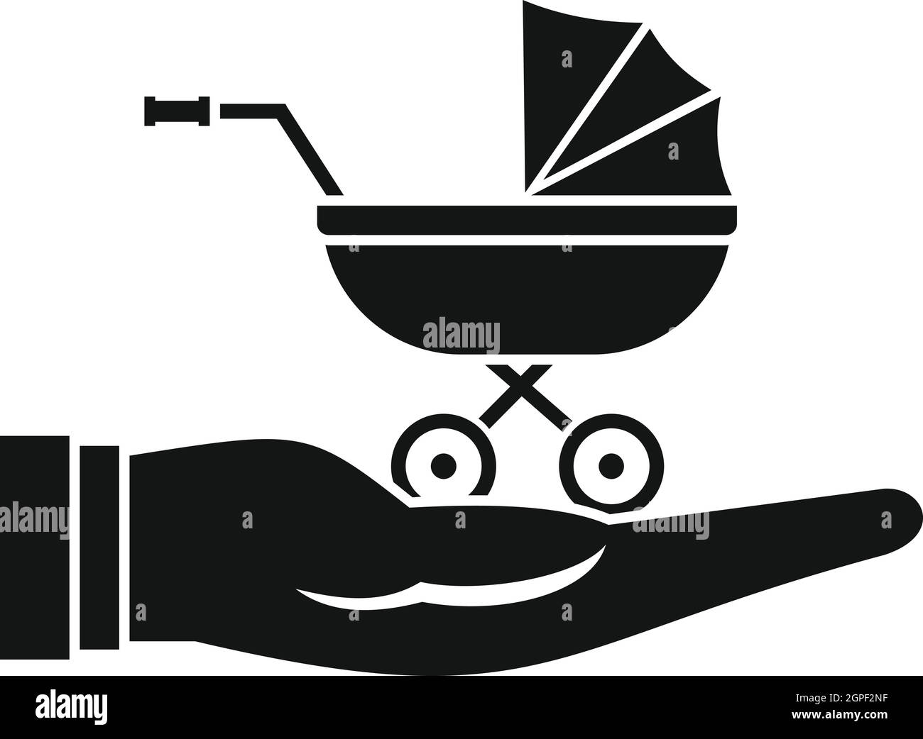 Baby pram black silhouette hi-res stock photography and images - Alamy