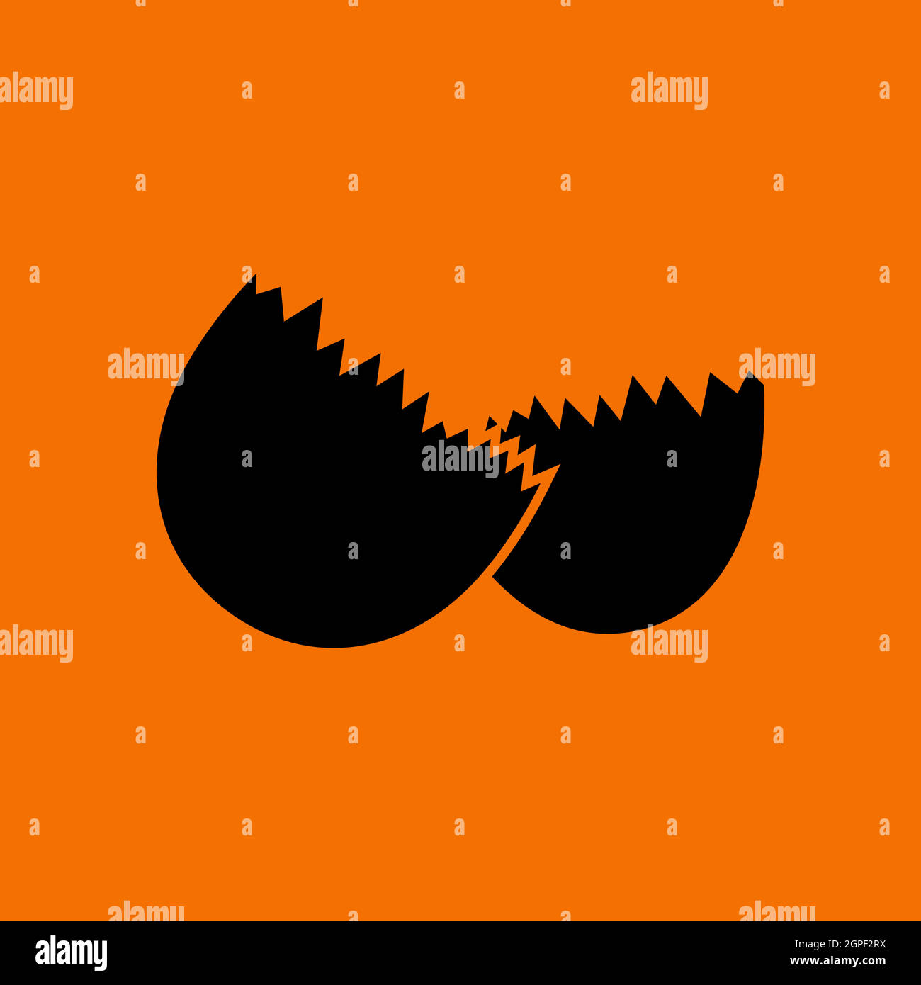 Empty Egg Shell Icon Stock Vector Image & Art - Alamy