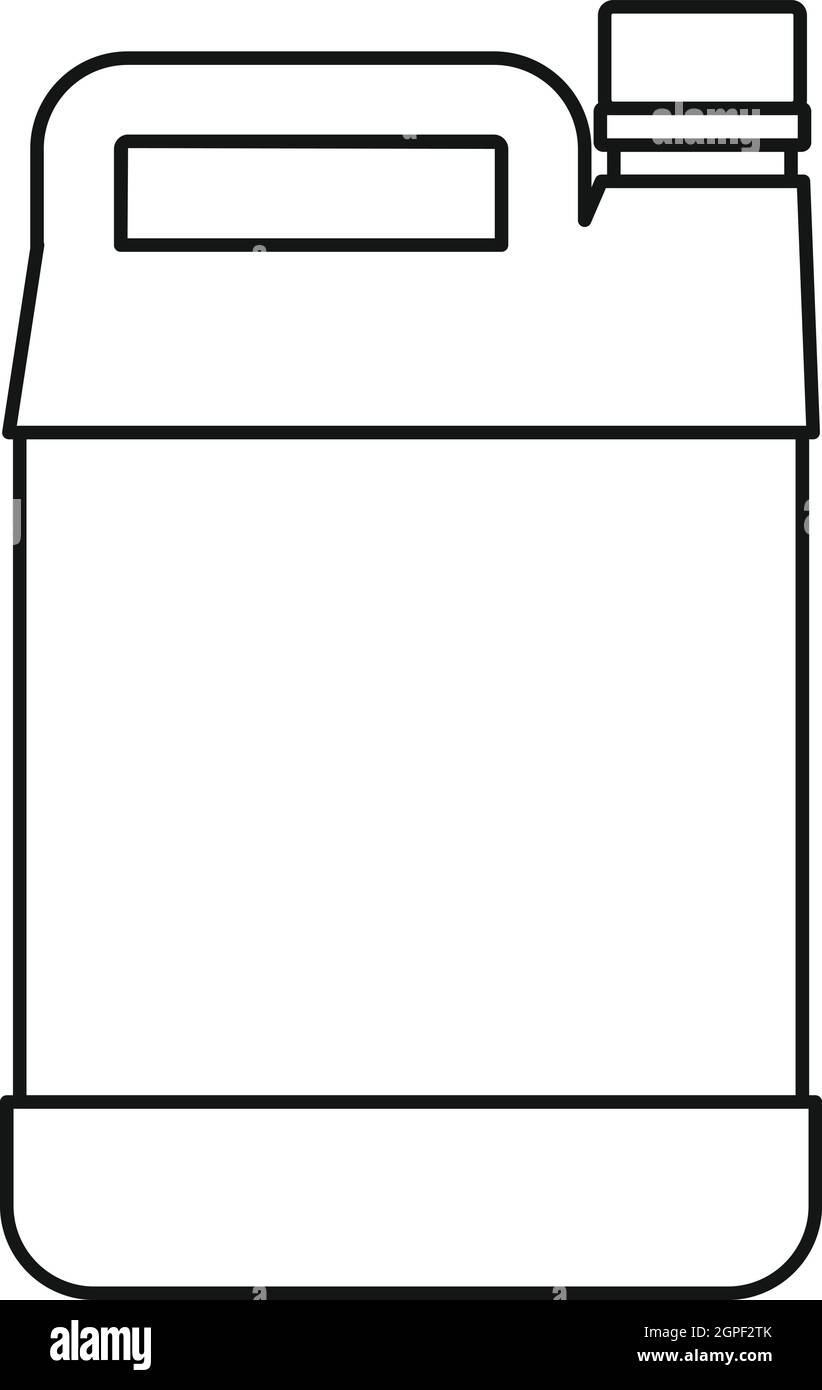 Jerrycan icon, outline style Stock Vector Image & Art - Alamy