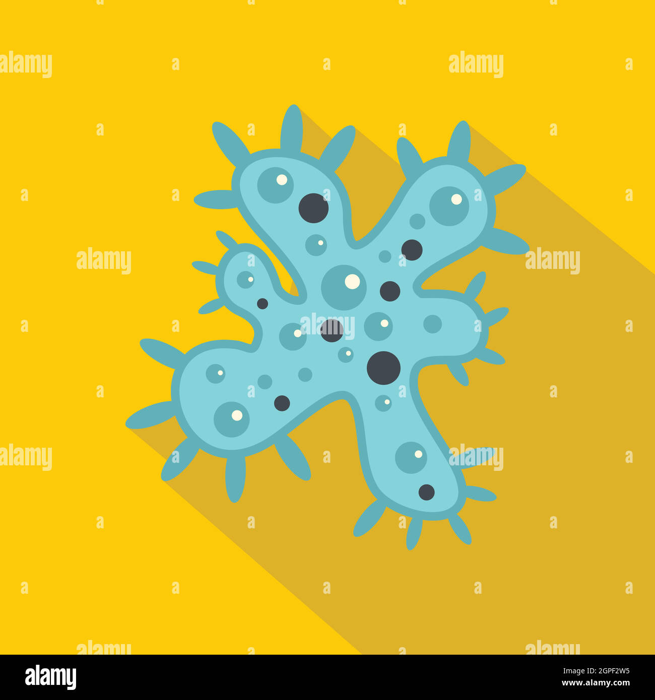 Bacteria icon, flat style Stock Vector Image & Art - Alamy