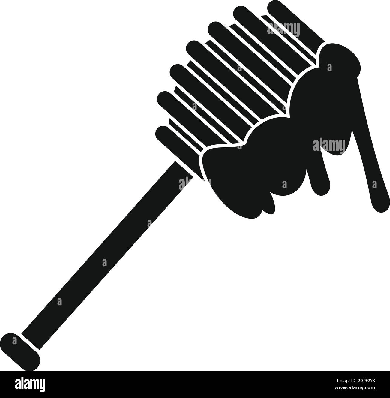 Honey spoon icon, simple style Stock Vector Image & Art - Alamy