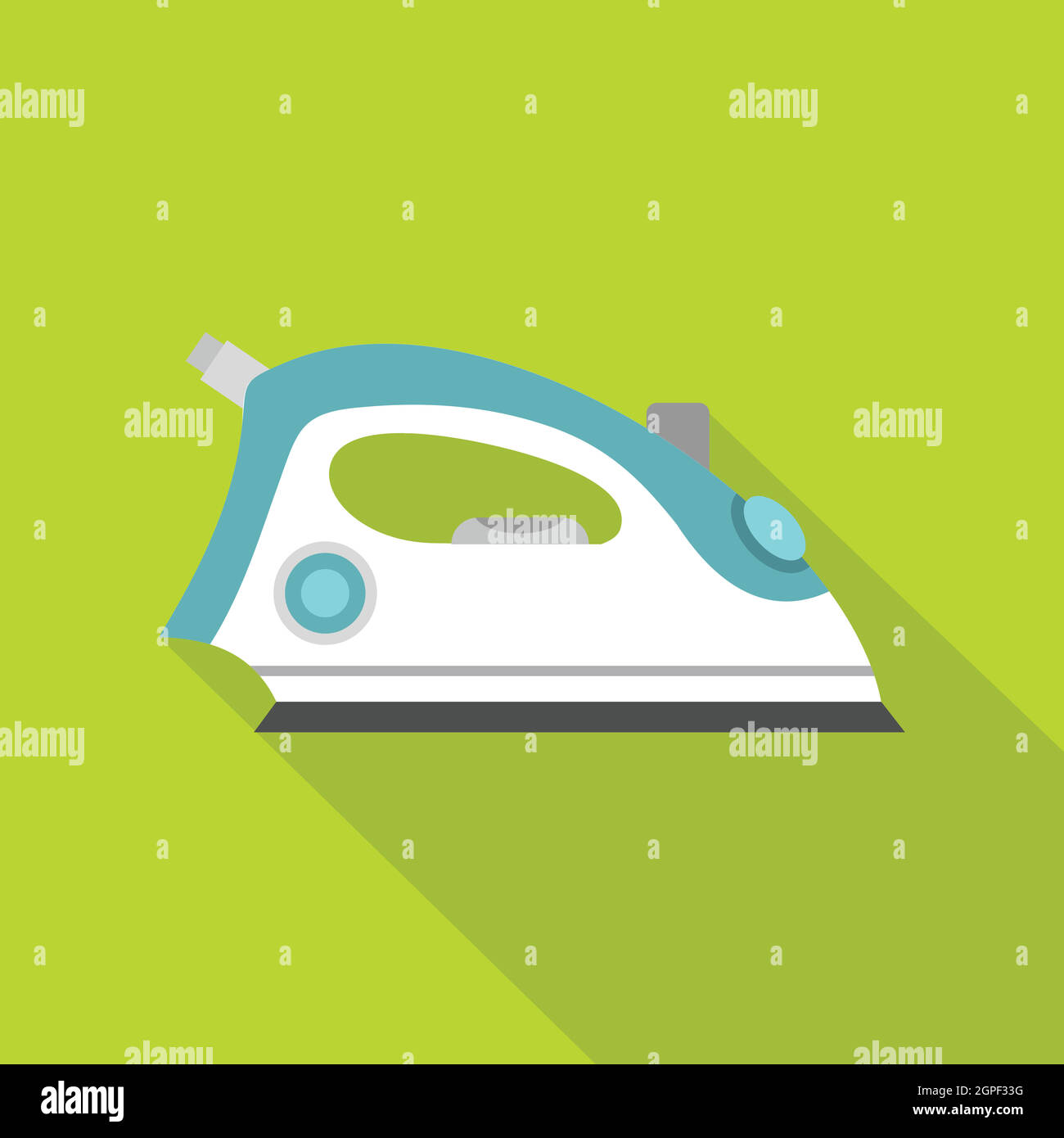 Iron icon, flat style Stock Vector Image & Art - Alamy