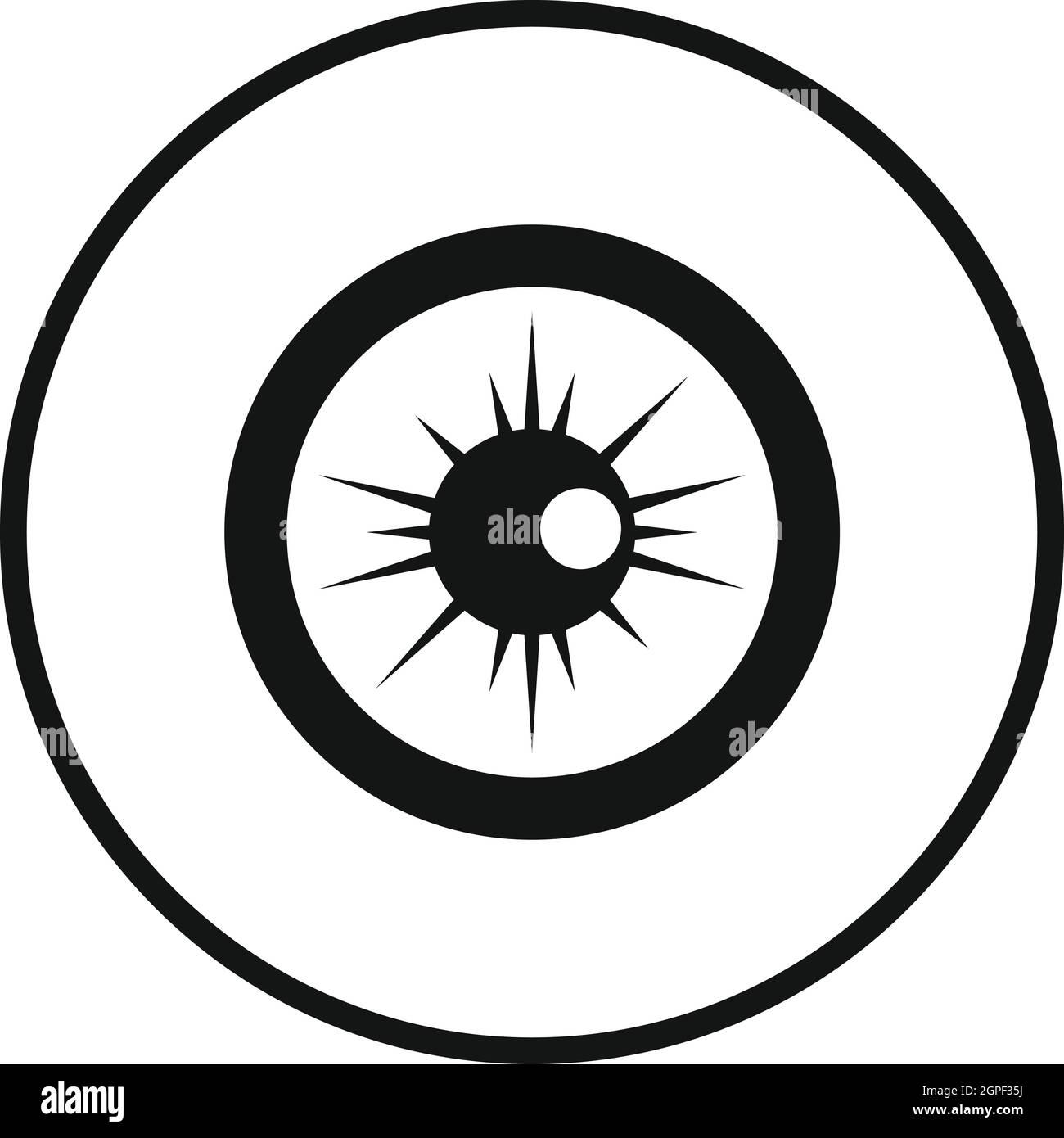 Eye icon, simple style Stock Vector Image & Art - Alamy