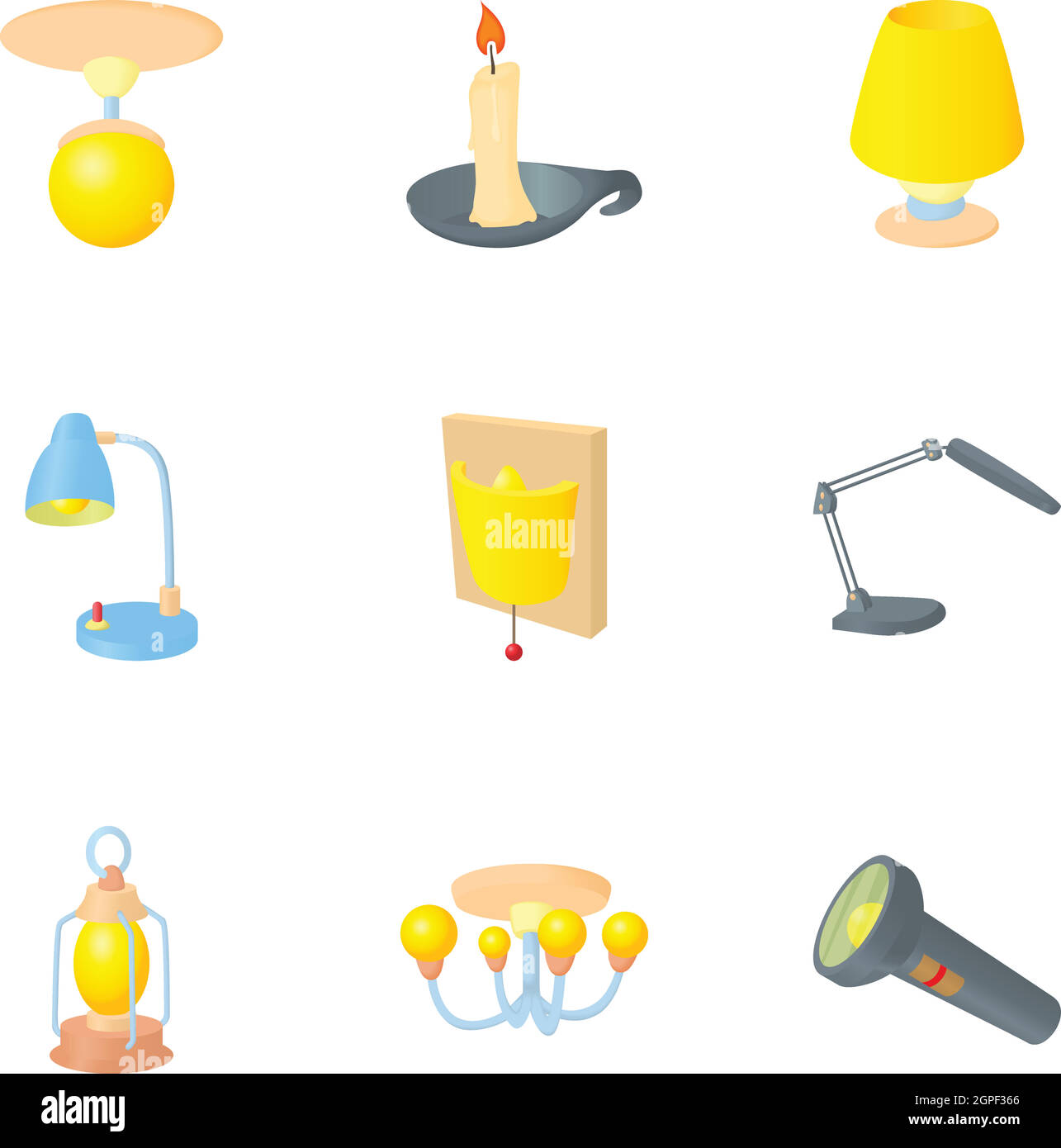 Kerosene light icon cartoon Cut Out Stock Images & Pictures - Alamy