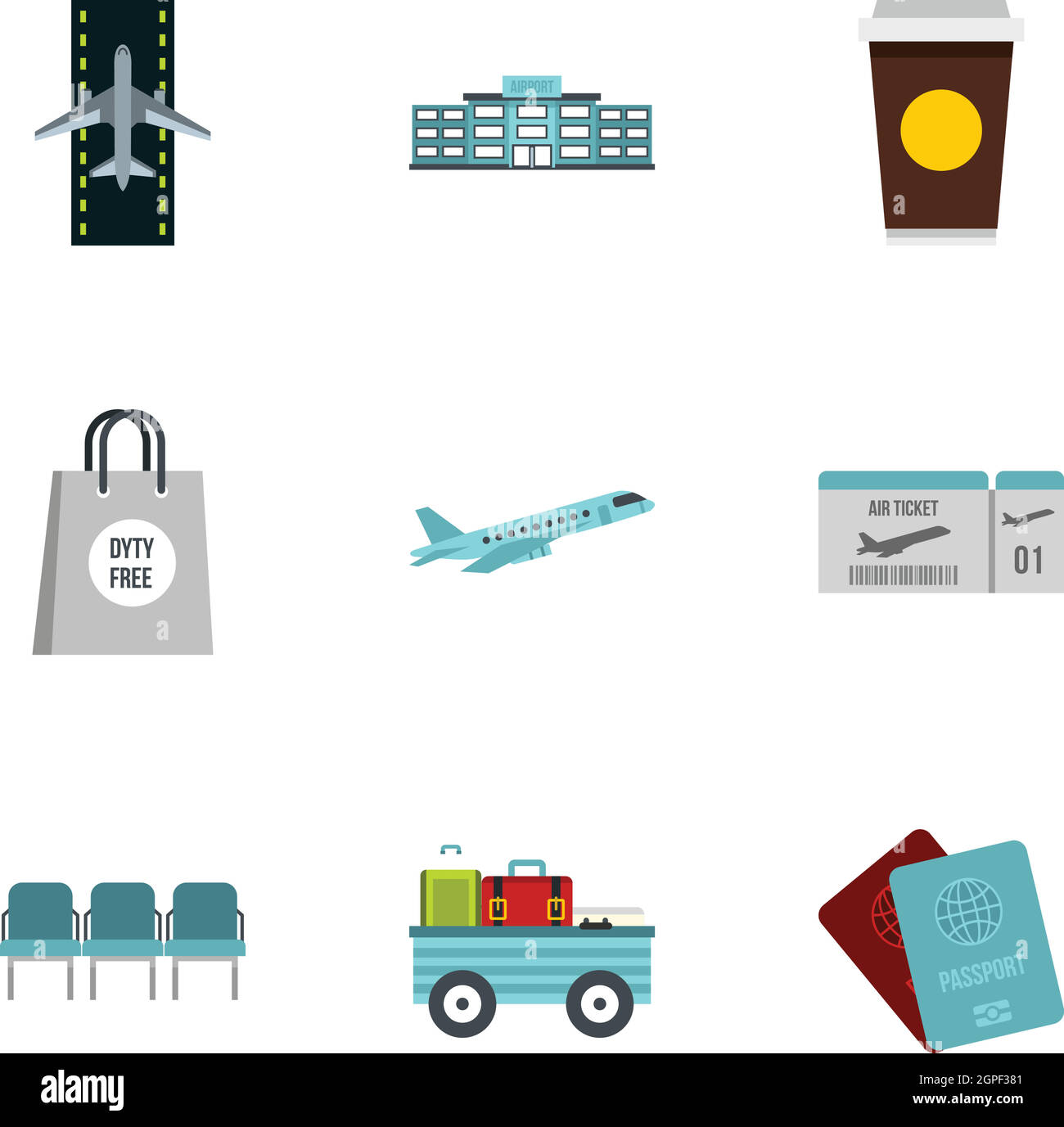 Security check in airport terminal Stock Vector Images - Alamy