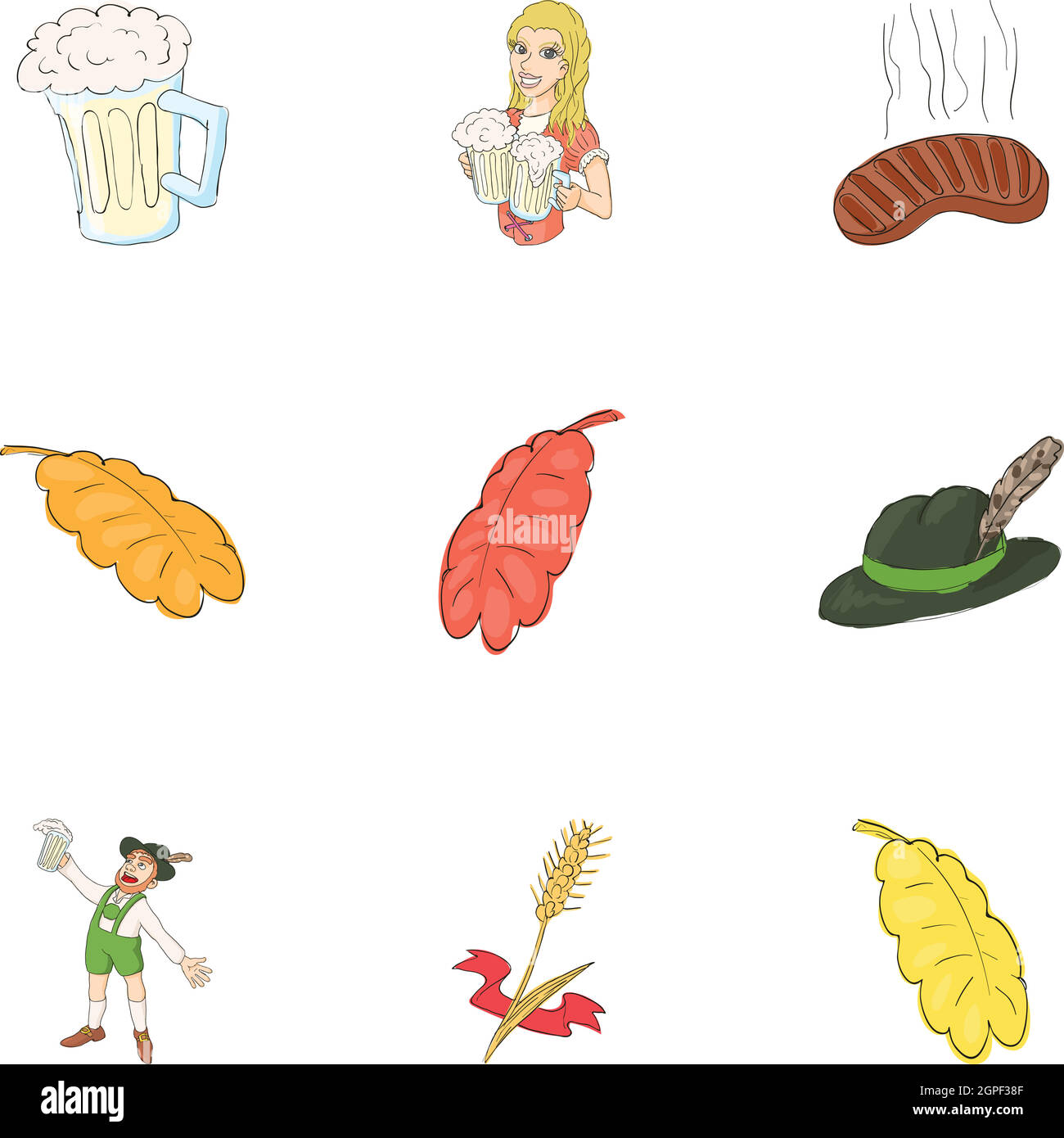 Beer icons set, cartoon style Stock Vector Image & Art - Alamy