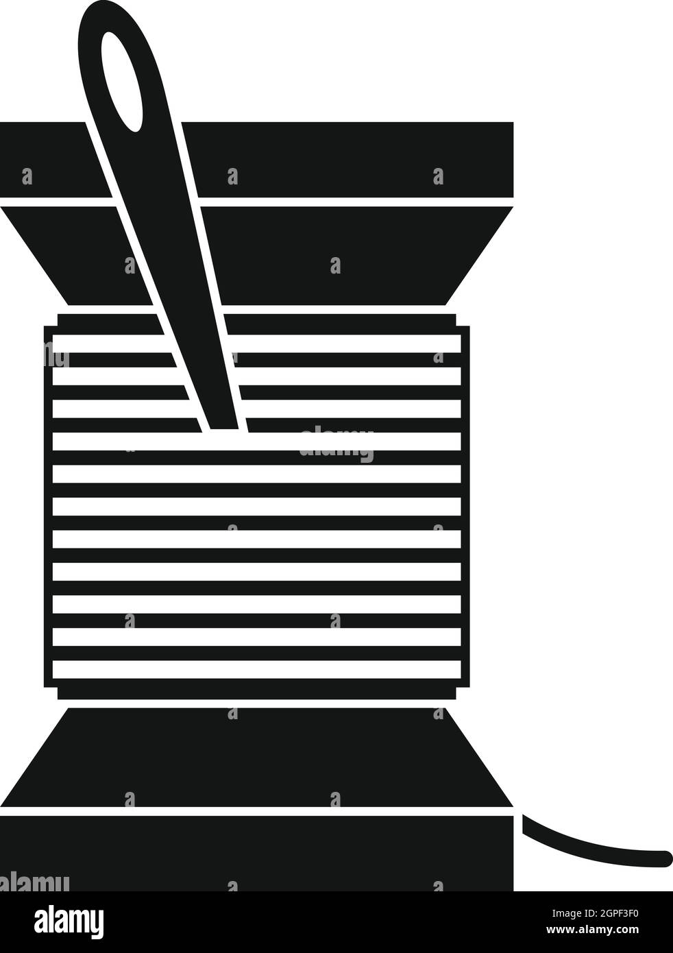 Black thread Stock Vector Images - Alamy