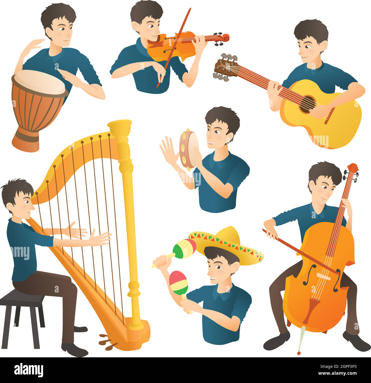 Young female musician microphone Cut Out Stock Images & Pictures - Alamy