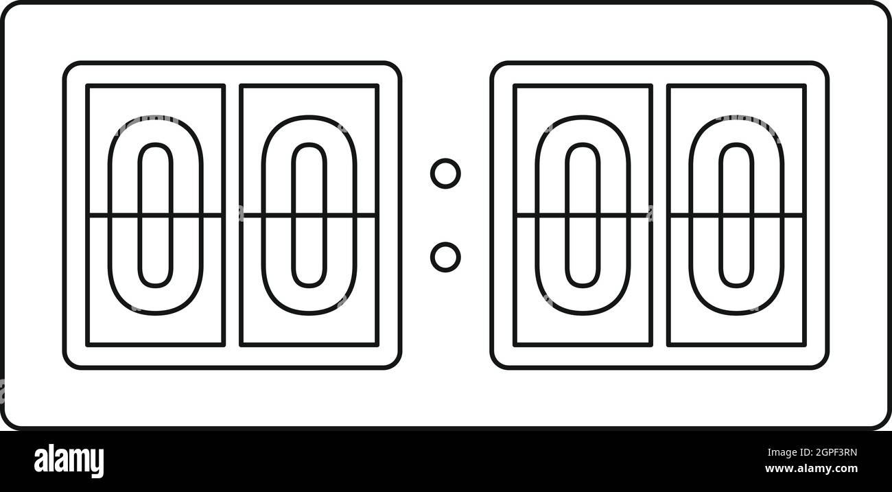 Scoreboard icon, outline style Stock Vector Image & Art - Alamy