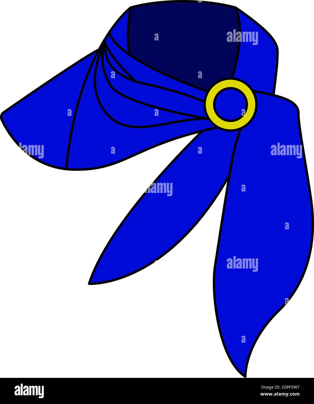 Business Woman Neck Scarf Icon Stock Vector Image & Art - Alamy