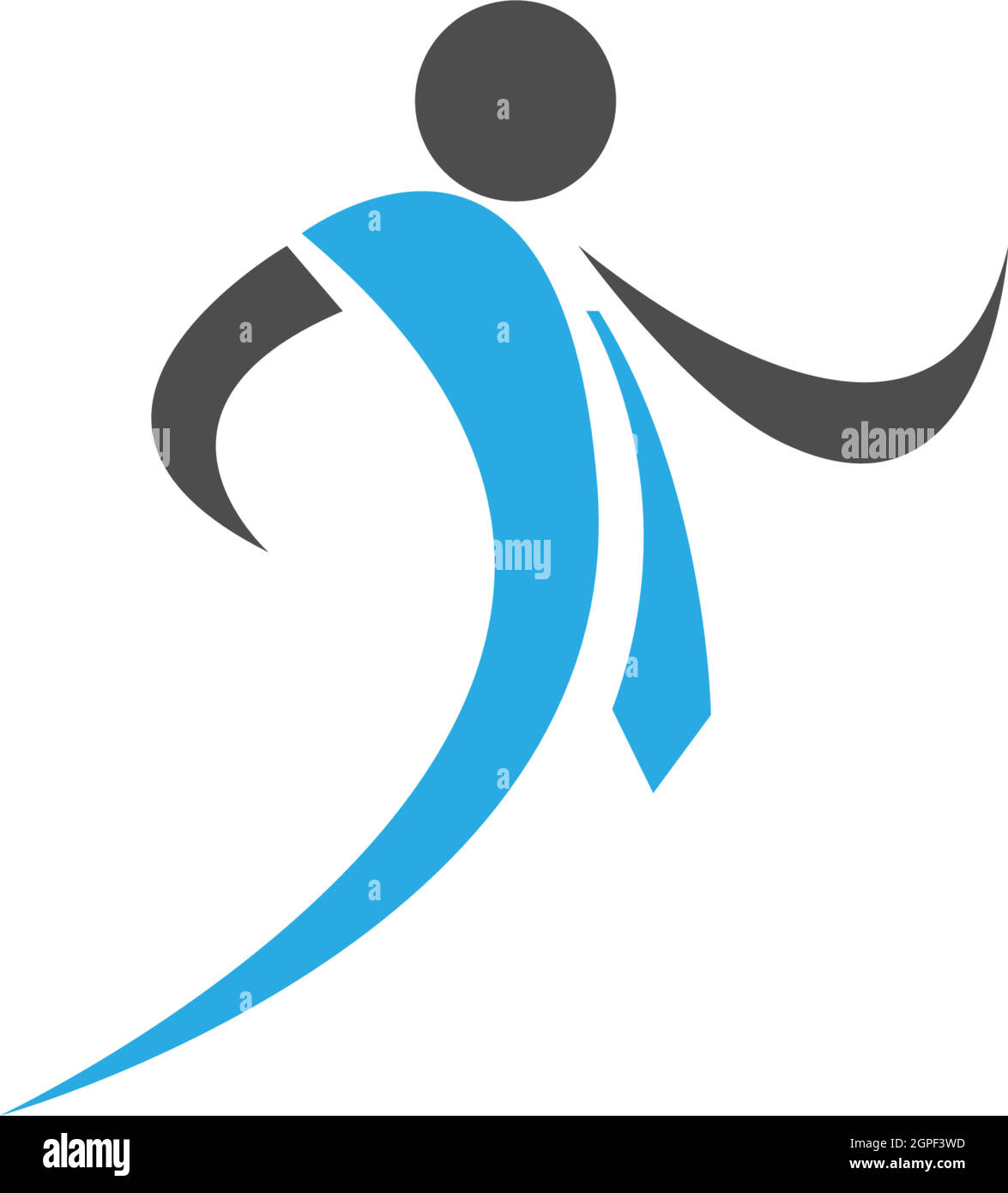 illustration of a businessman running reaching the star with briefcase ...