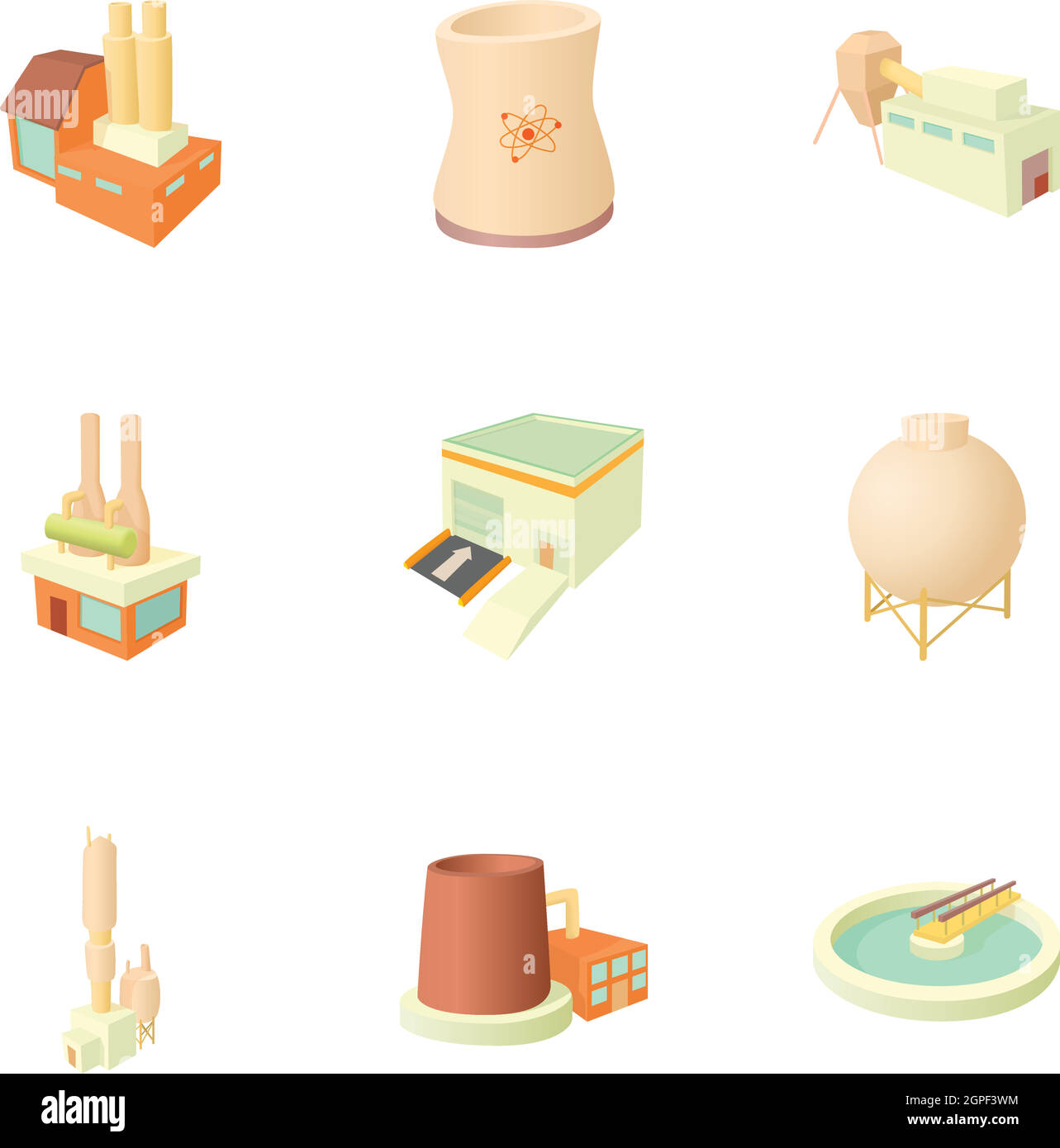 Plant icons set, cartoon style Stock Vector Image & Art - Alamy